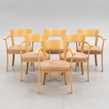 Åke Axelsson, a set of six model 'S-233' chairs, Gärsnäs, 1980's ...