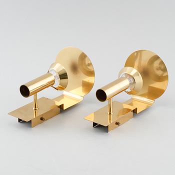 A pair of wall lamps, Focus design, second half of the 20th century ...