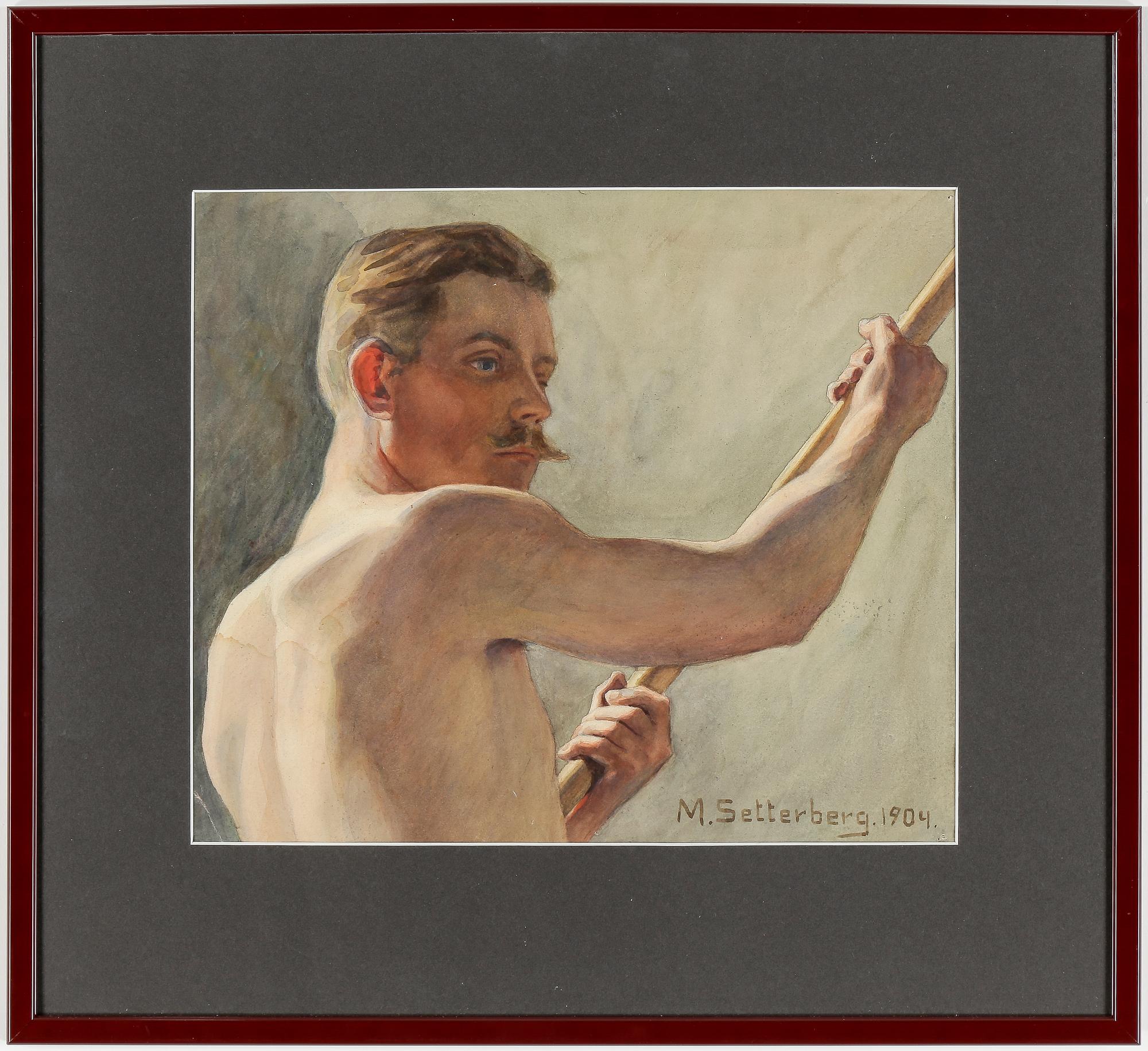 MAJA SETTERBERG, akvarell. Signerad och daterad 1904. - Bukowskis