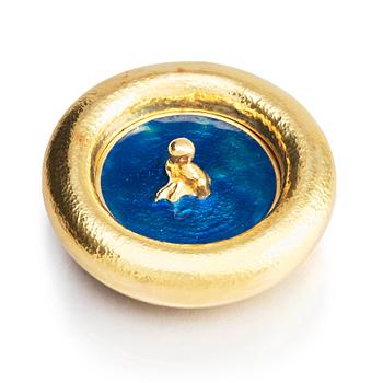 Olle Ohlsson, an 18K gold and enamel sculpture, Stockholm 1977. - Bukowskis