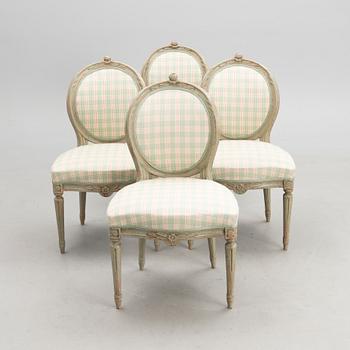 Stolar, 4 st, gustaviansk stil, 1800-tal. - Bukowskis