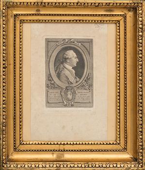 KOPPARSTICK, efter, "Louis XVI Roi De France" gravör Hubert, 1700-tal ...