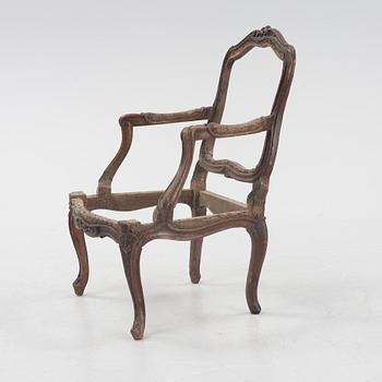 A Louis XV armchair by Charles Francois Normand (master in Paris 1747 ...