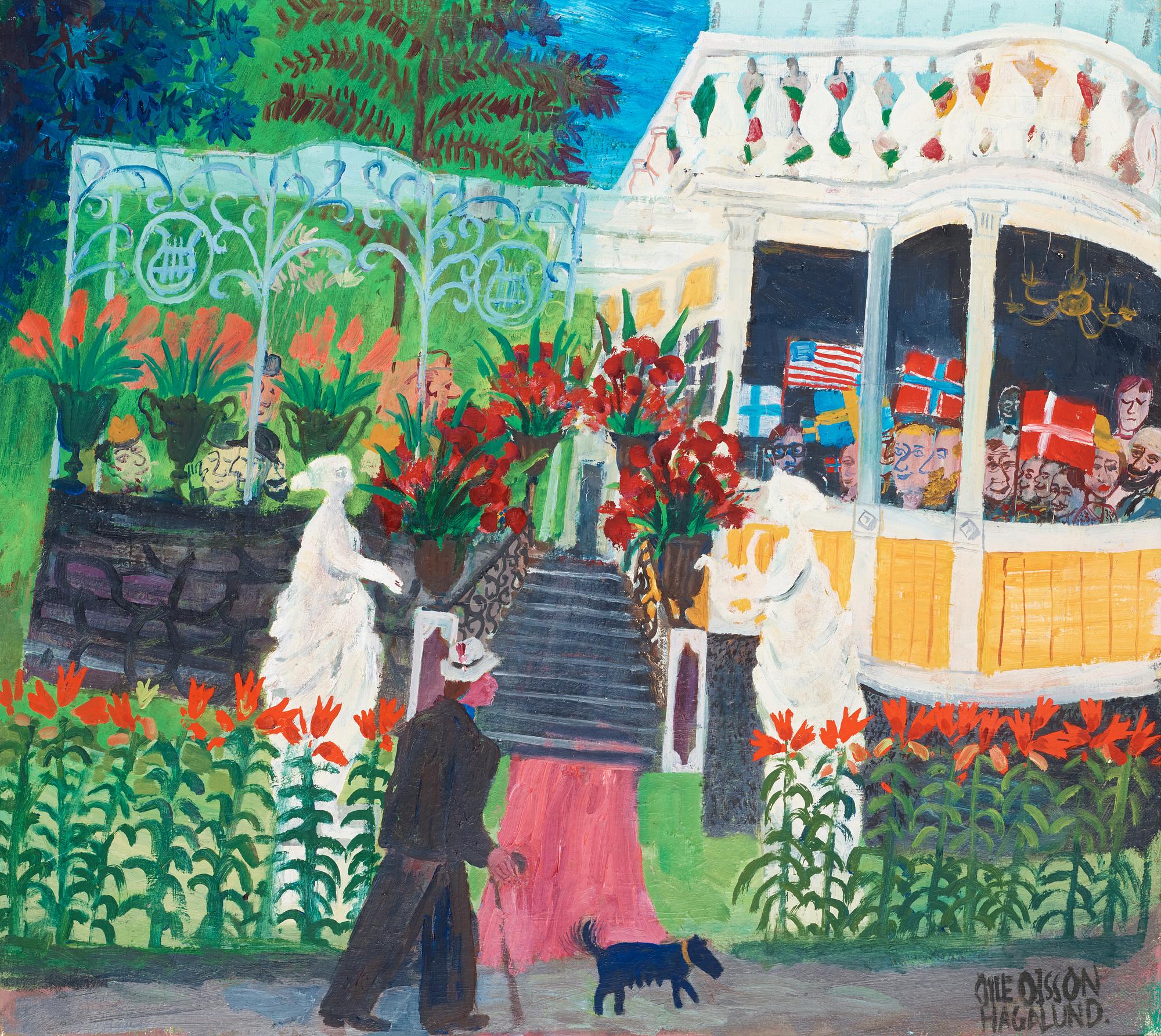 Olle Olsson-Hagalund, "Bellmansro, Djurgården". - Bukowskis