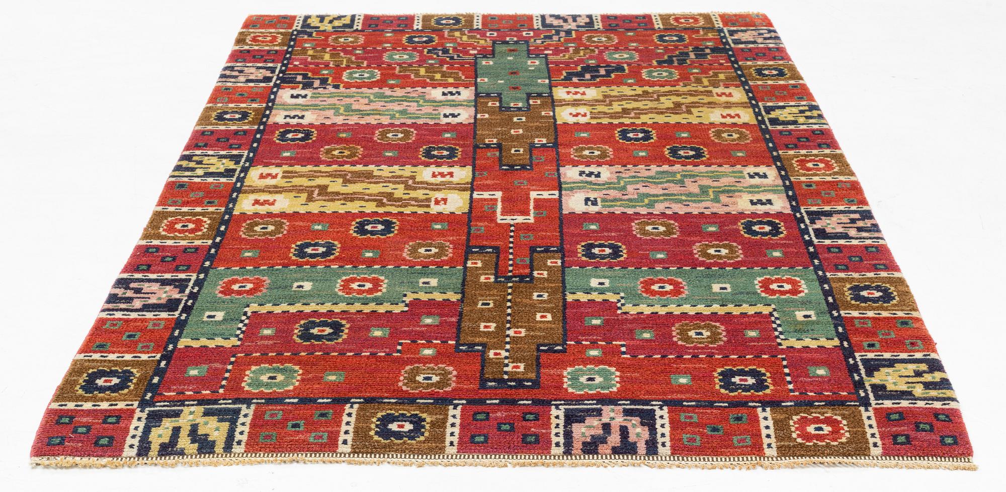 Märta Måås-Fjetterström, matta, "Tornet", flossa, ca 255 x 166 cm ...