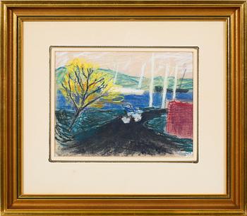 Pastel drawing by KARIN PARROW, signed. - Bukowskis