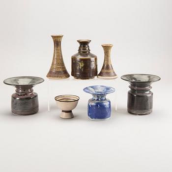 Carl Cunningham-Cole, vaser 7 st delvis signerade/stämpelsignerade ...