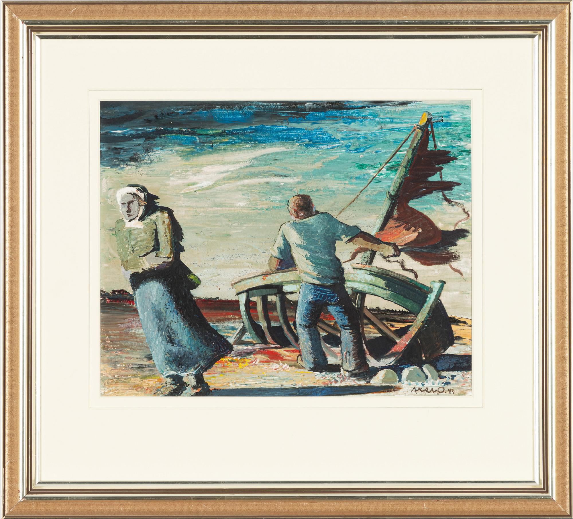 Axel Olson, Vid den öde båten. - Bukowskis