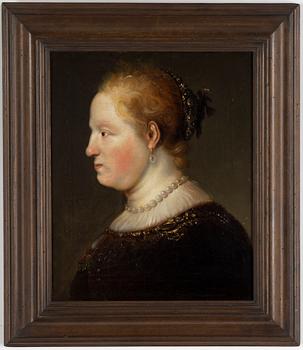 REMBRANDT HARMENSZ VAN RIJN, hans efterföljd, 1700-tal. Olja på duk ...