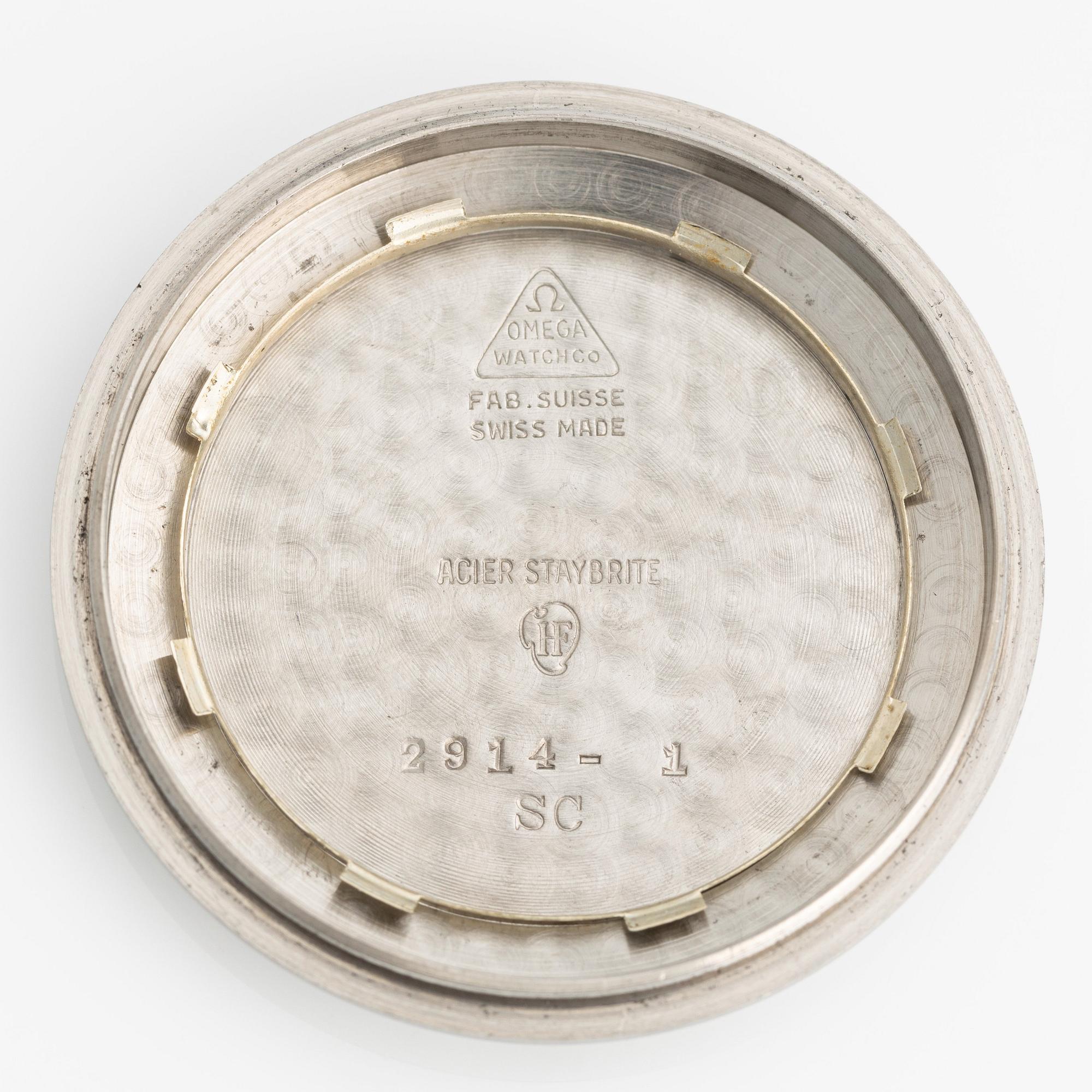 Omega, Railmaster, "Broad Arrow Hands", "2914-1", ca 1957. - Bukowskis