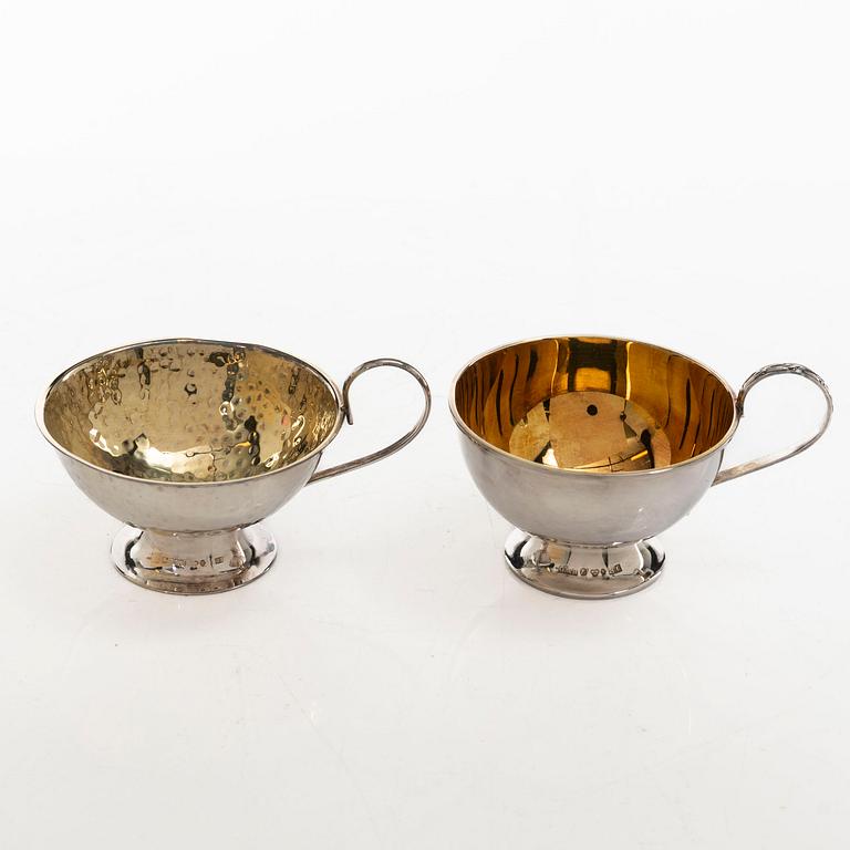 Guldsmedsaktiebolaget (GAB), Punschmuggar, 11 st, silver, bl a ...