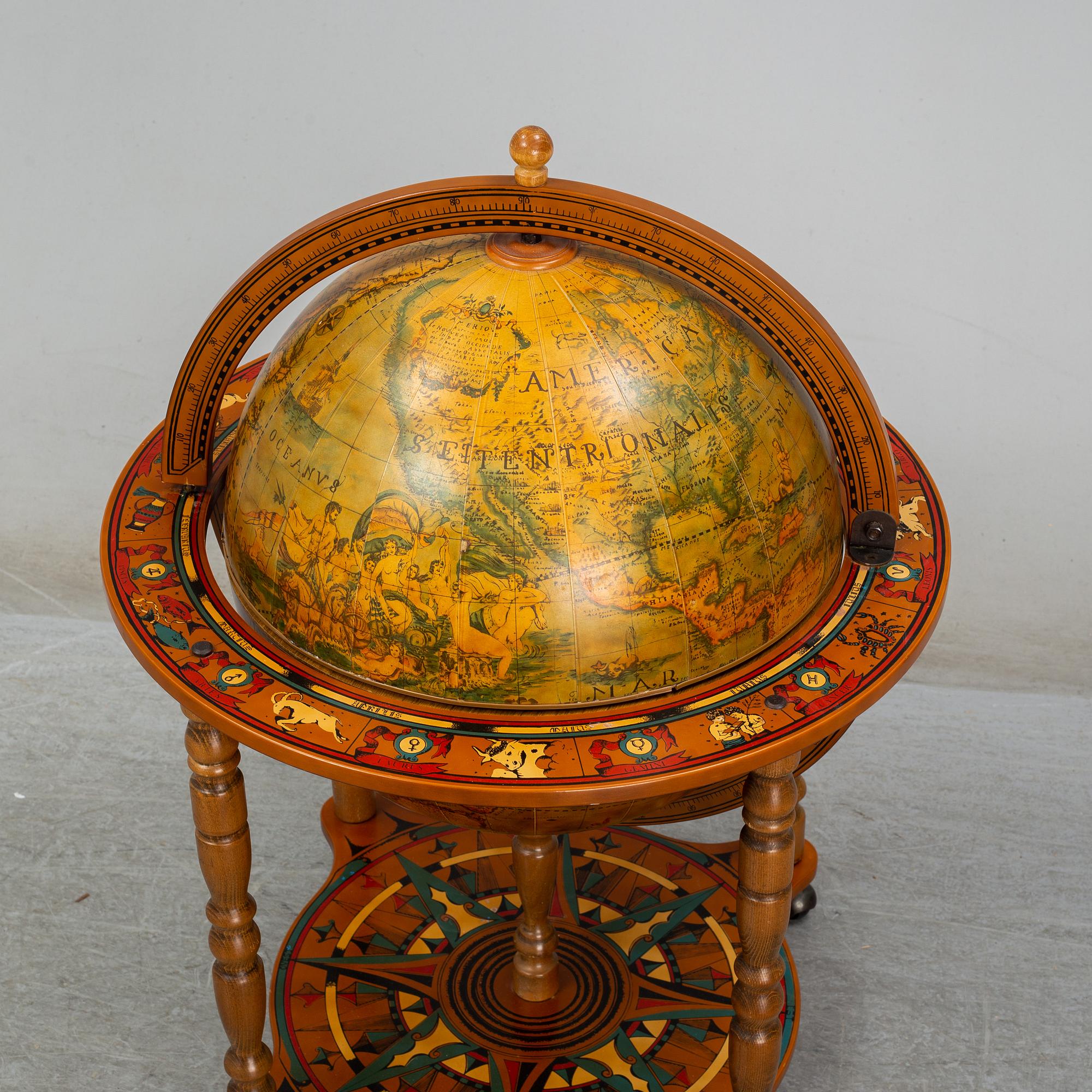 antique drinks globe