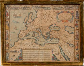 JOHN SPEED, map, 'A New Mappe of the Romane Empire', Bassett & Chiswell ...