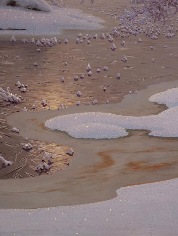 Gustaf Fjaestad, Rimfrost på en frusen sjö. - Bukowskis