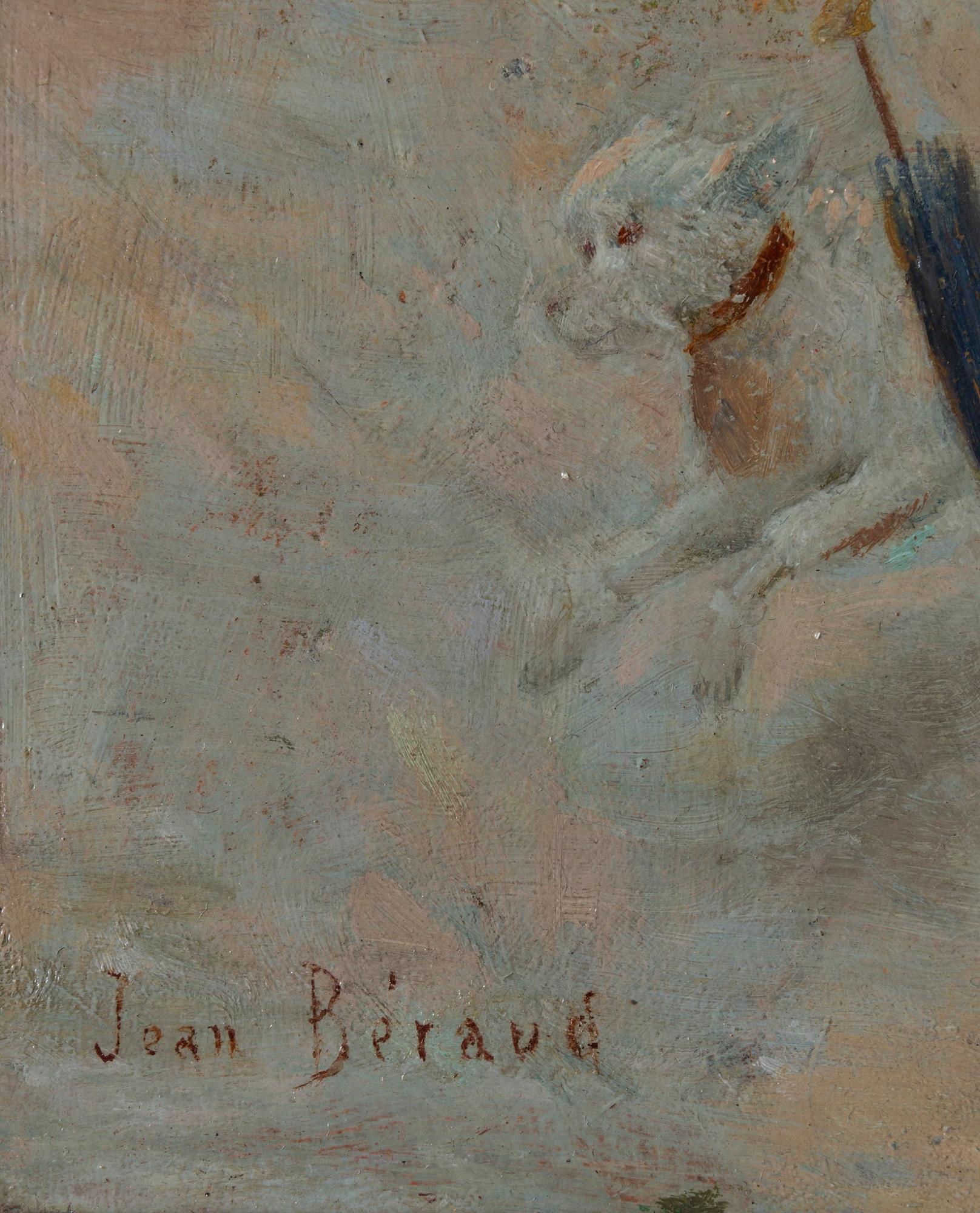 Jean Béraud, Boulevardscen med elegant dam. - Bukowskis