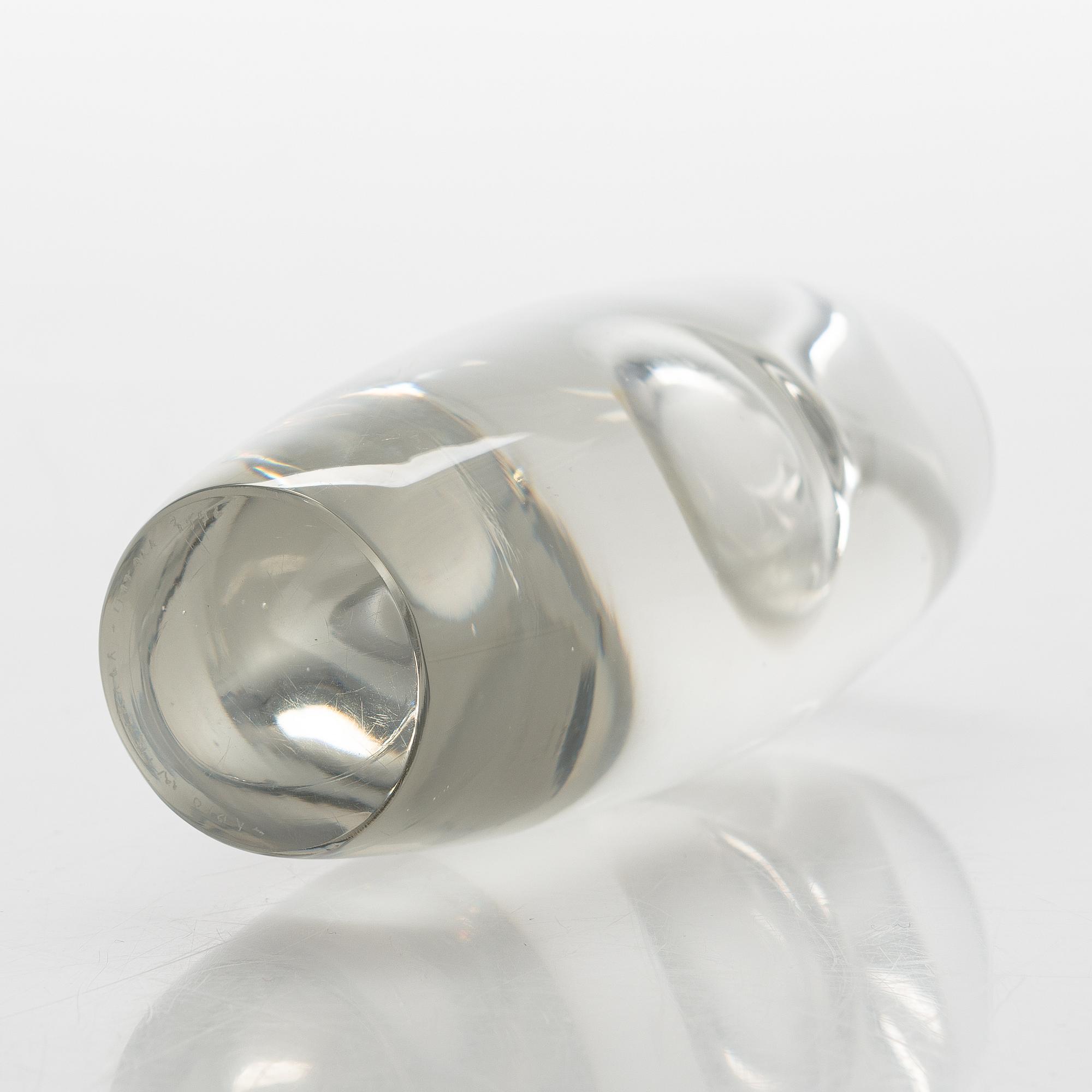 Tapio Wirkkala, a 'Tokio' glass sculpture signed Tapio Wirkkala Iittala ...