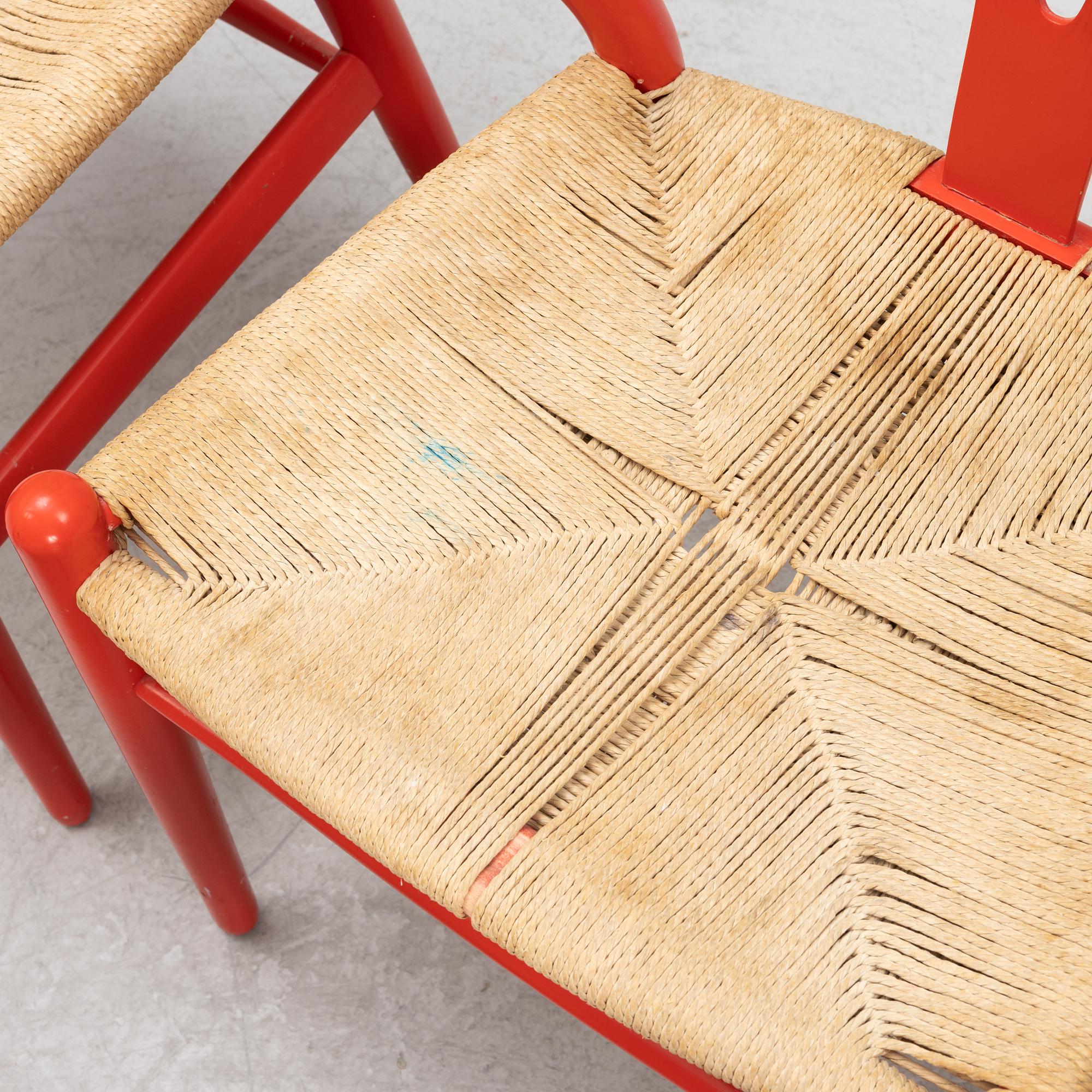 Hans J. Wegner, stolar, 6 st, modell CH-24/ "Y-stolen", Carl Hansen & Son, Danmark, sent 1900 ...