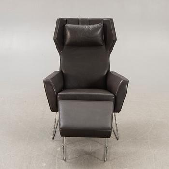 Roger Persson, armchair, footstool, "Select", Swedese. - Bukowskis