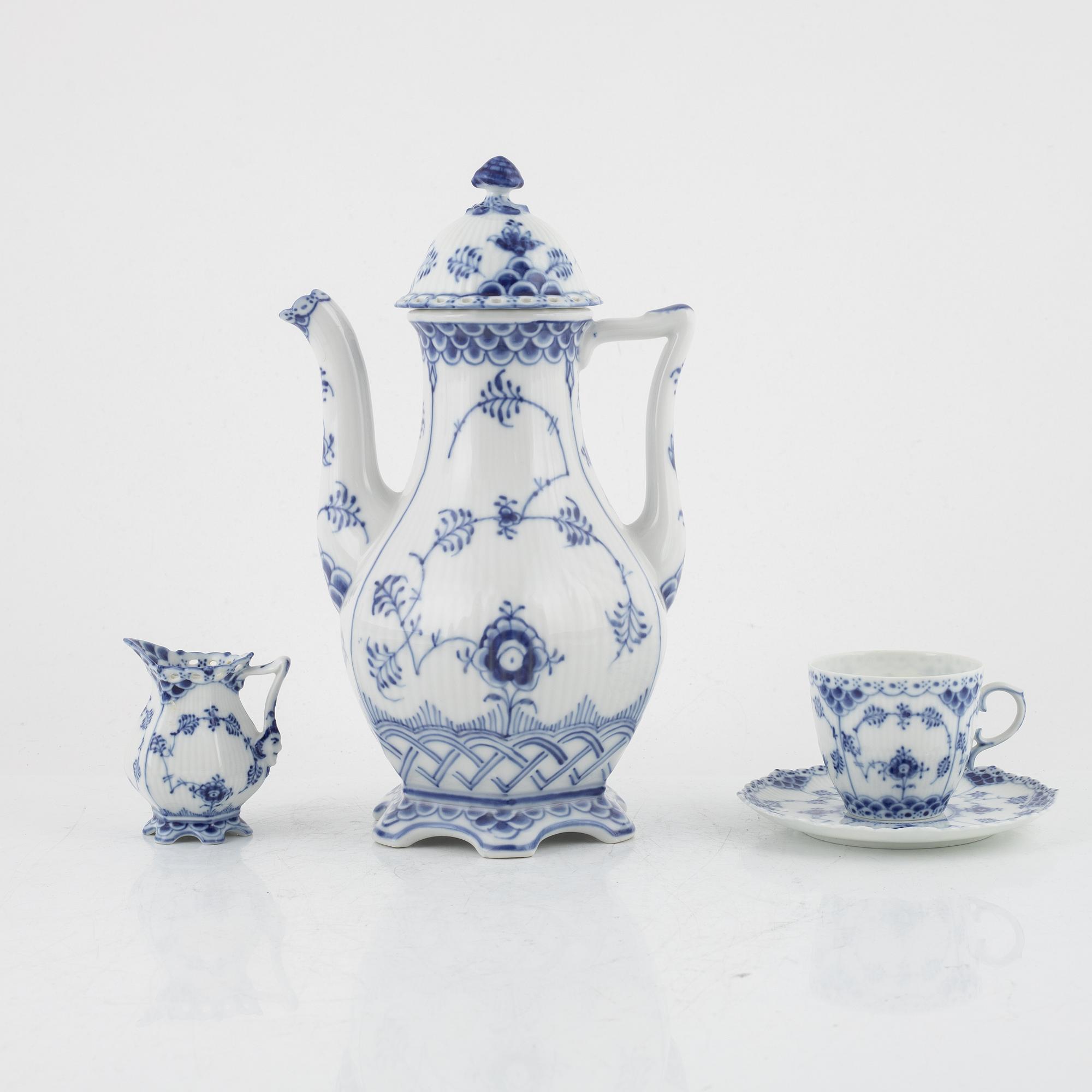 An 59-piece 'Musselmalet' porcelain service, Royal Copenhagen, Denmark ...
