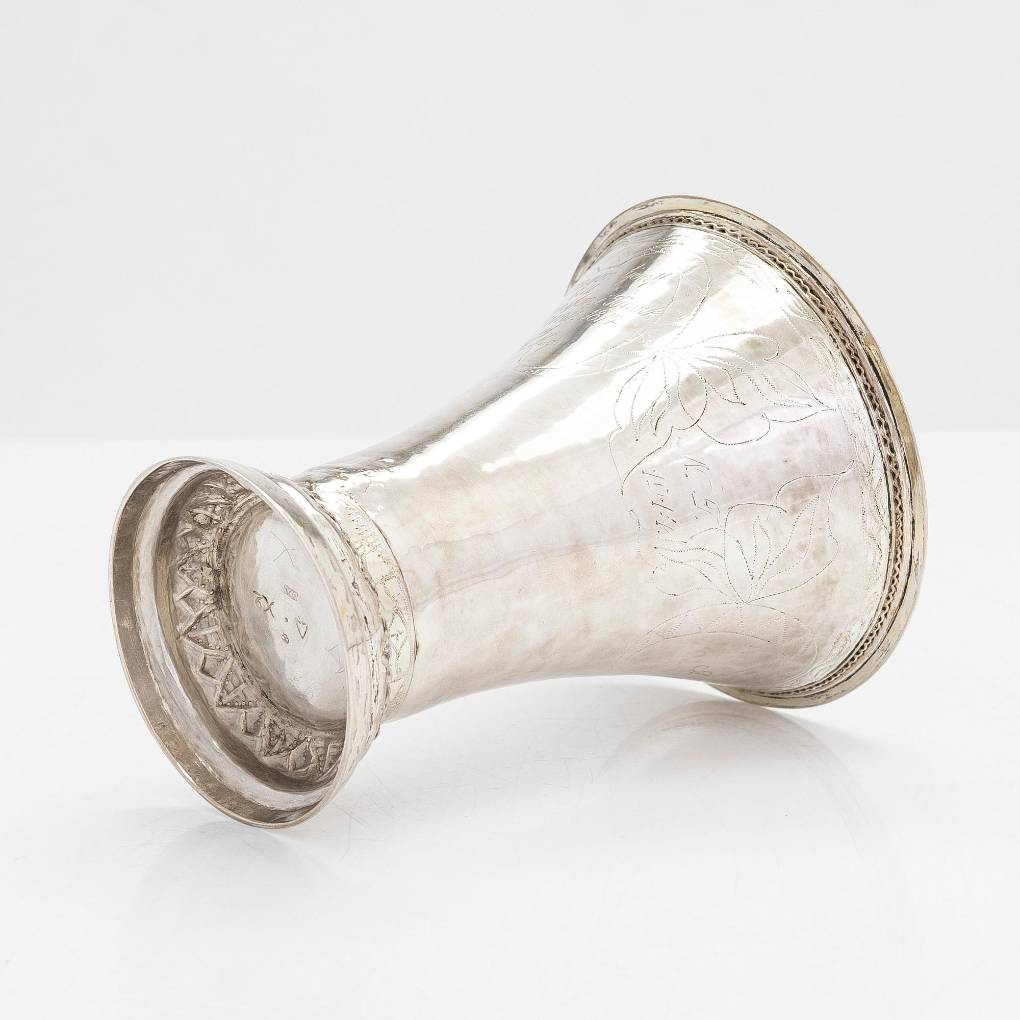 Olof Peter Almén, pikari, hopea, Hedemora 1804. - Bukowskis