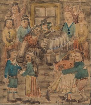 HANNES AUTERE, vesiväri, signeerattu HA ja päivätty 30. - Bukowskis