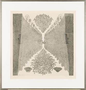 Vello Vinn, etching, signed and dated -70. - Bukowskis