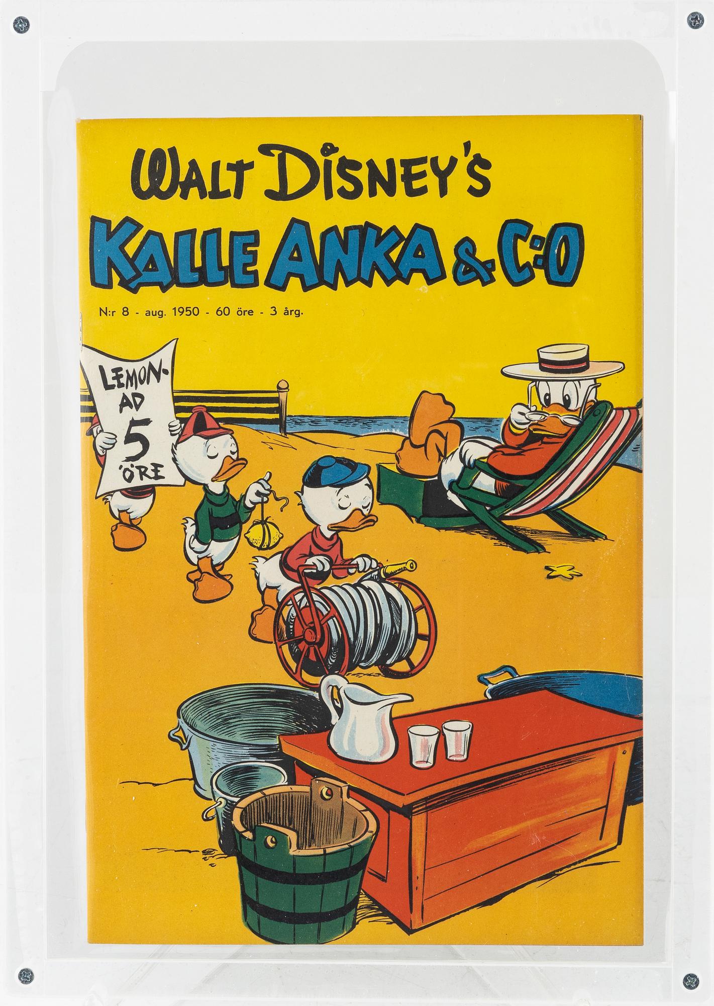 Serietidning, "Kalle Anka & Co" Nr 8, 1950. - Bukowskis