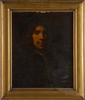 Auguste Bachelin, Portrait of a Young Man, copy after Rembrandt van ...