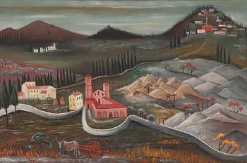 Alexander Roos, "Italienskt landskap". - Bukowskis