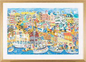 GUNILLA MANN, color lithograph, signed and numbered 119/290. - Bukowskis