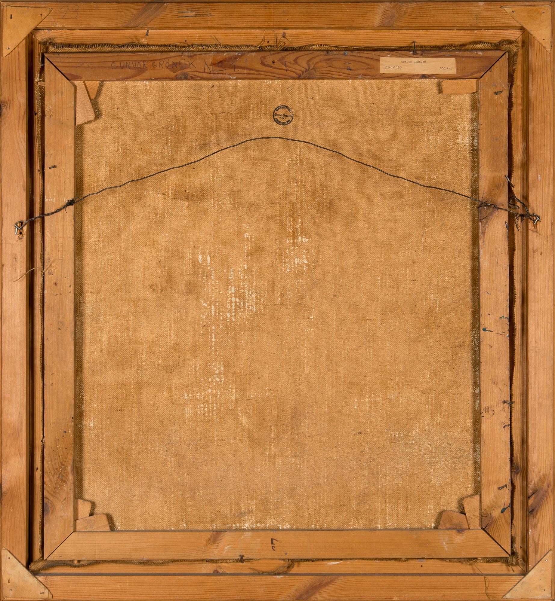 Gunvor Grönvik, Town view. - Bukowskis