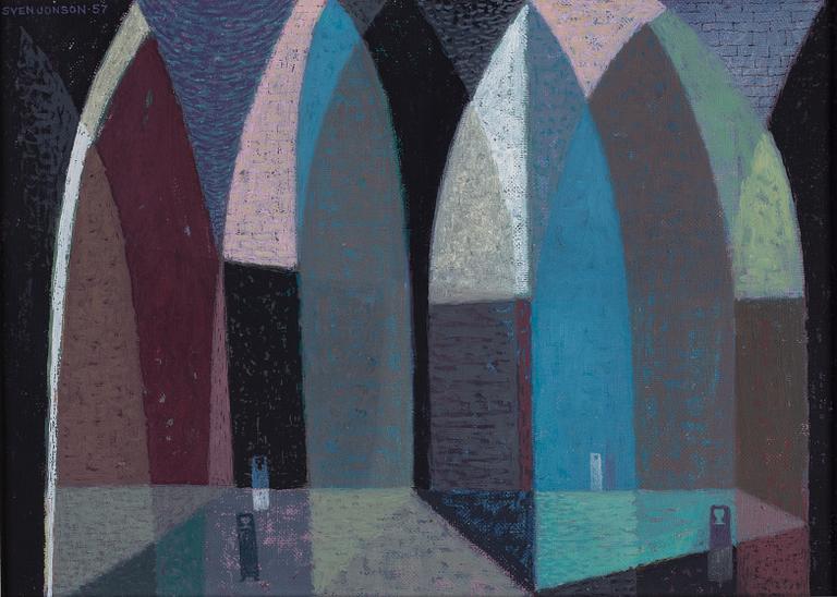 Sven Jonson, olja på duk, signerad och daterad -57. - Bukowskis