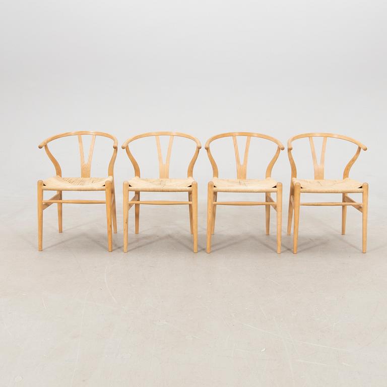Hans J. Wegner, stolar, 4 st, "Y-stolen" modell CH-24, Carl Hansen & Søn, Danmark. - Bukowskis