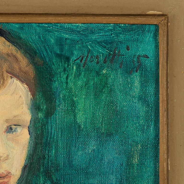 Lucien Philippe Moretti, oil on canvas, signed and dated -55. - Bukowskis