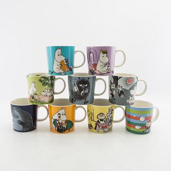 Muggar 9 st Moomin characters/Mumin Arabia Finland. - Bukowskis