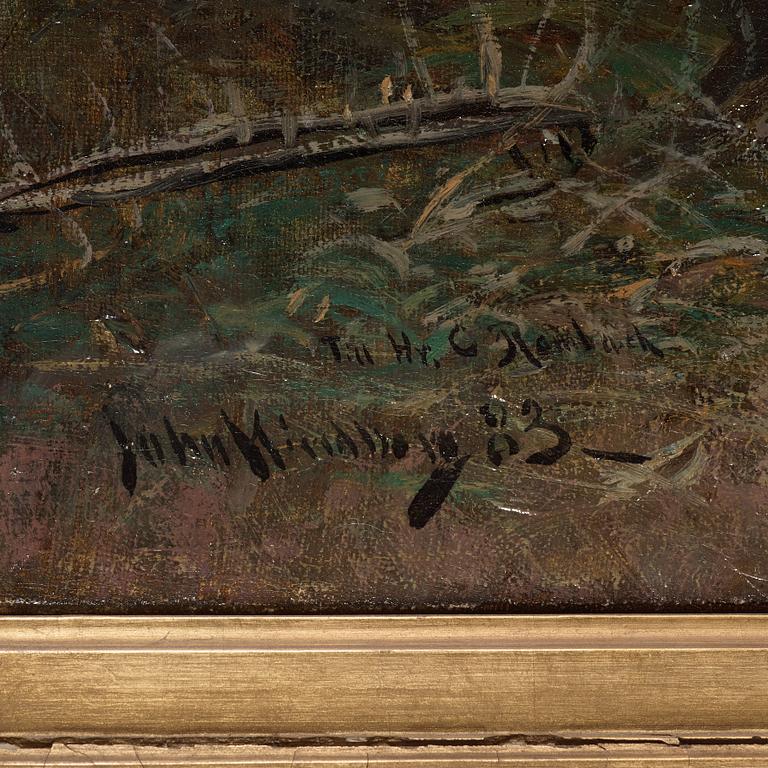 JOHAN "JOHN" KINDBORG, Oil on canvas, signed and dated -83. - Bukowskis