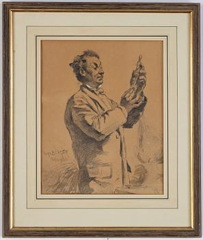 Hugo Birger, pencil and ink, signed and dated paris 1880. - Bukowskis