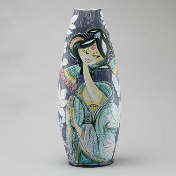 A floor vase by Tilgmans, unclear signed and dated 88. - Bukowskis