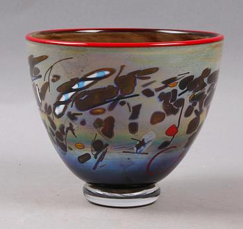 SKÅL, glas, Bertil Vallien, Kosta Boda. Sign. - Bukowskis