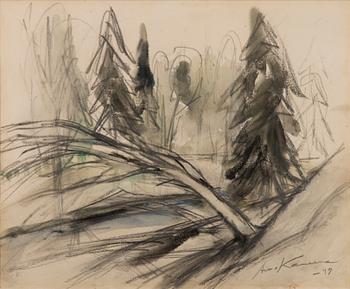 AIMO KANERVA, Watercolour, signed and dated -49. - Bukowskis