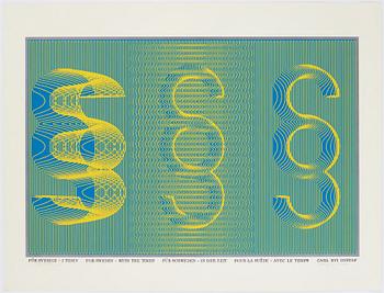 STURE JOHANNESSON, a signed color screen print, numbered 99/100 ...