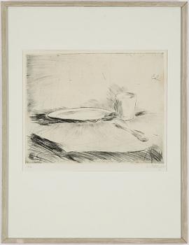 Evert Lundquist, etching, 1958, signed 10/50. - Bukowskis