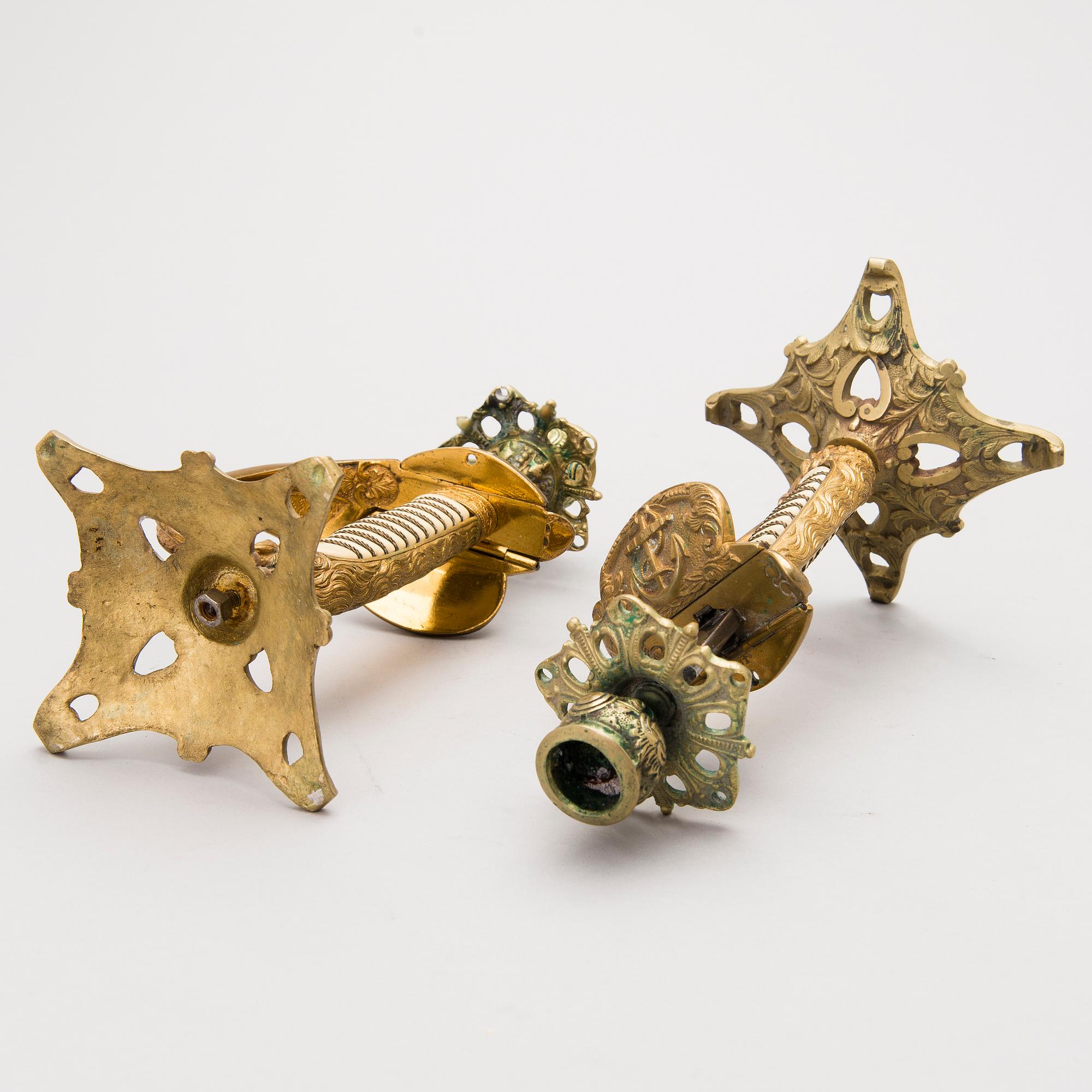 sword hilt candlesticks