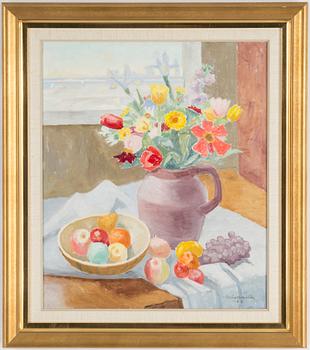 ELLIS WALLIN, oil on canvas, signed and dated -68. - Bukowskis