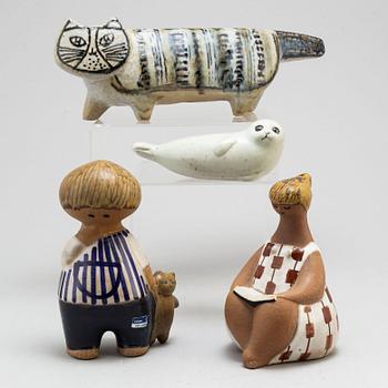 LISA LARSON, a set of four stoneware figurines, Gustavsberg. - Bukowskis