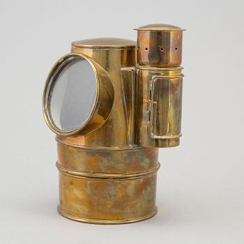 A brass binnacle from Instumentfabriks AB Lyth, Stockholm, first half ...
