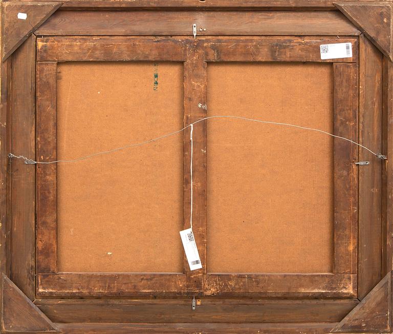 Carl Fredrik Kiörboe, olja på duk lagd på pannå signerad och daterad ...