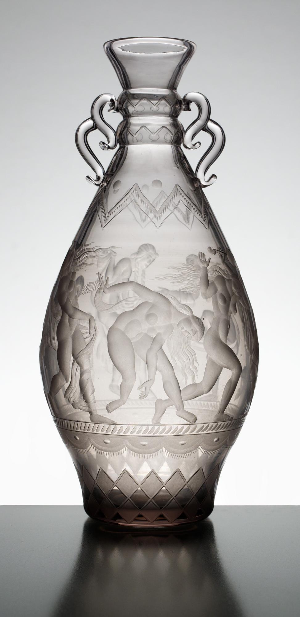 KARAFF, glas. Simon Gate, Orrefors 1925. - Bukowskis