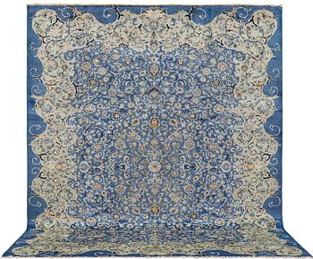 A so called Royal Keshan, signed, 365 x 290 cm. - Bukowskis
