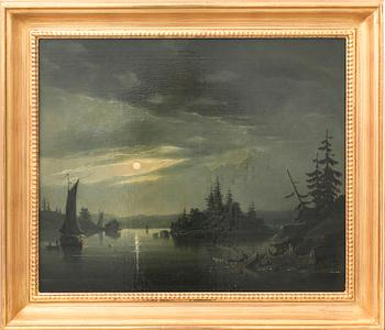 Axel Nordgren, olja på duk lagd på pannå signerad och daterad 18 ...